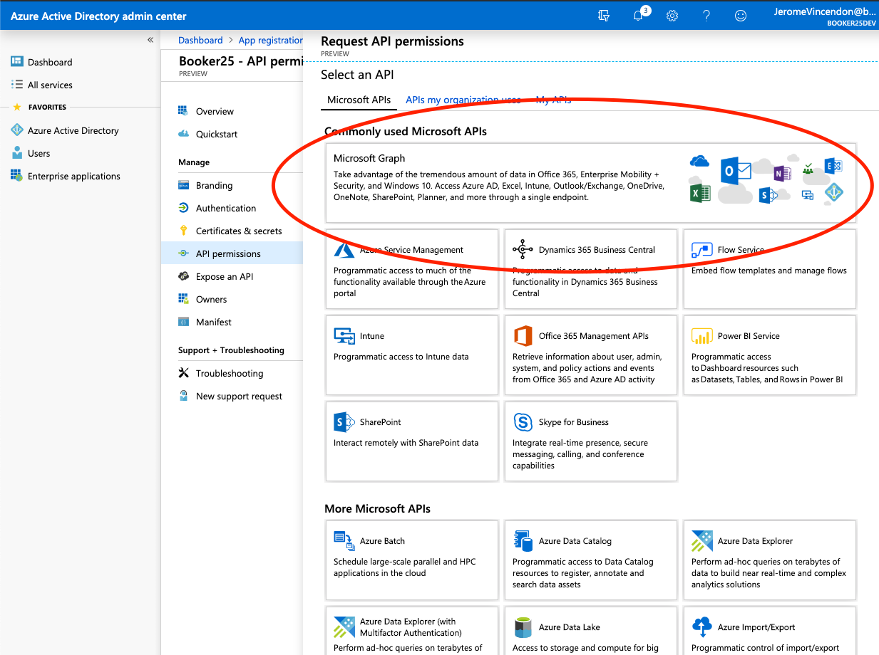 Setup Outlook Authentication
