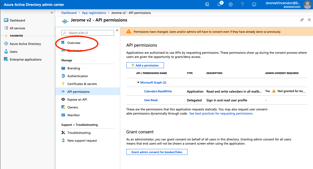 Setup Outlook Authentication
