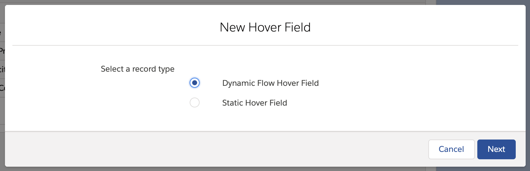 Add fields and related lists to the hover