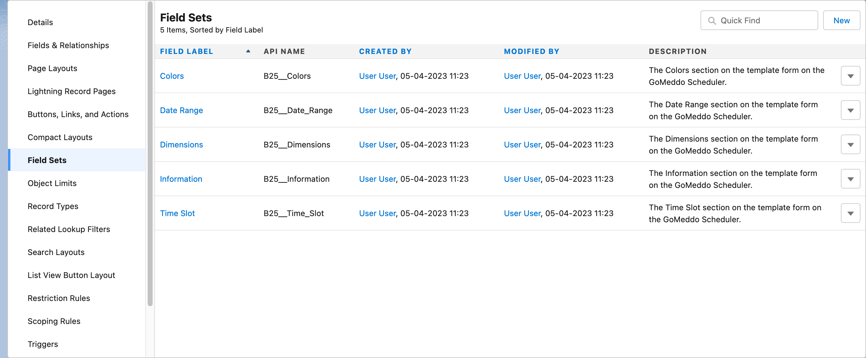 Reservation Template Form Custom Fields