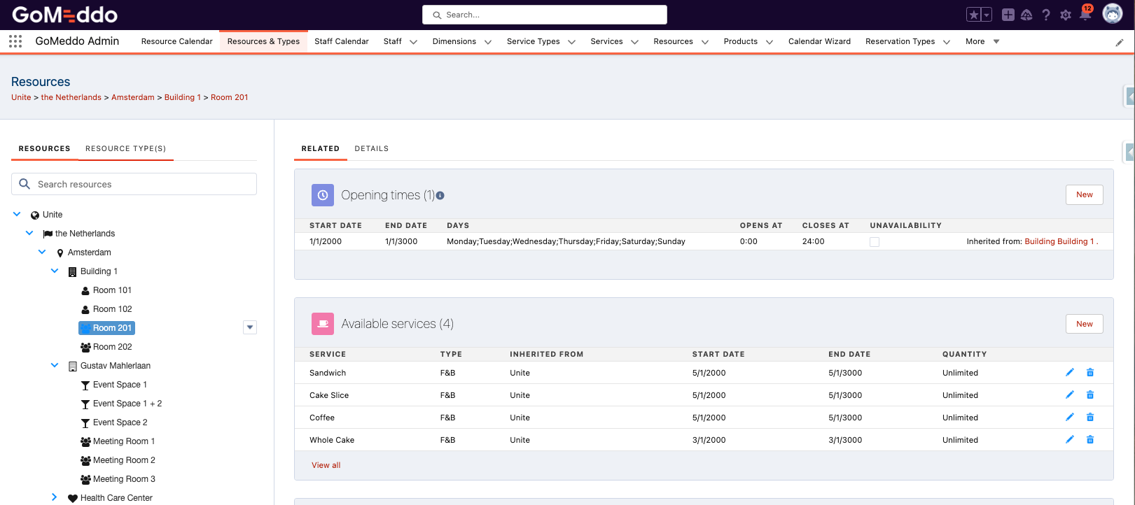 Set Resource Availability
